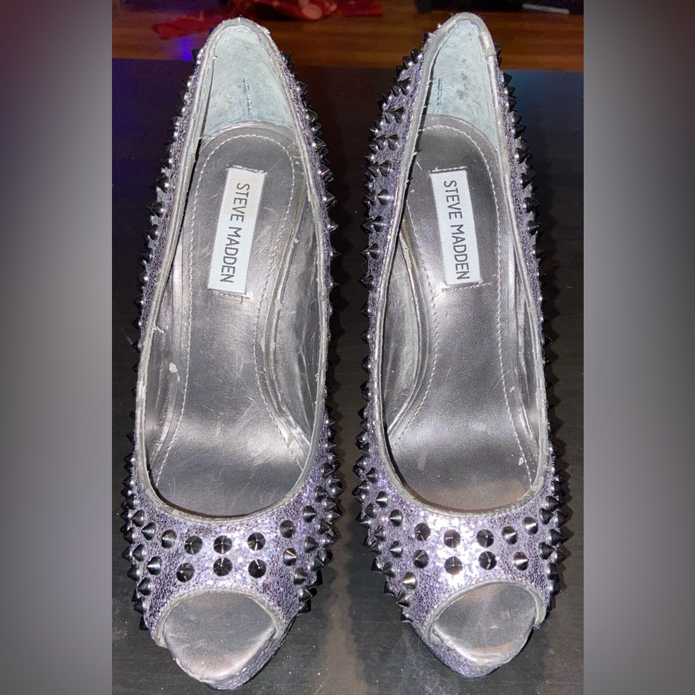 Steve Madden Spiky Platform Stiletto Heels - Gem